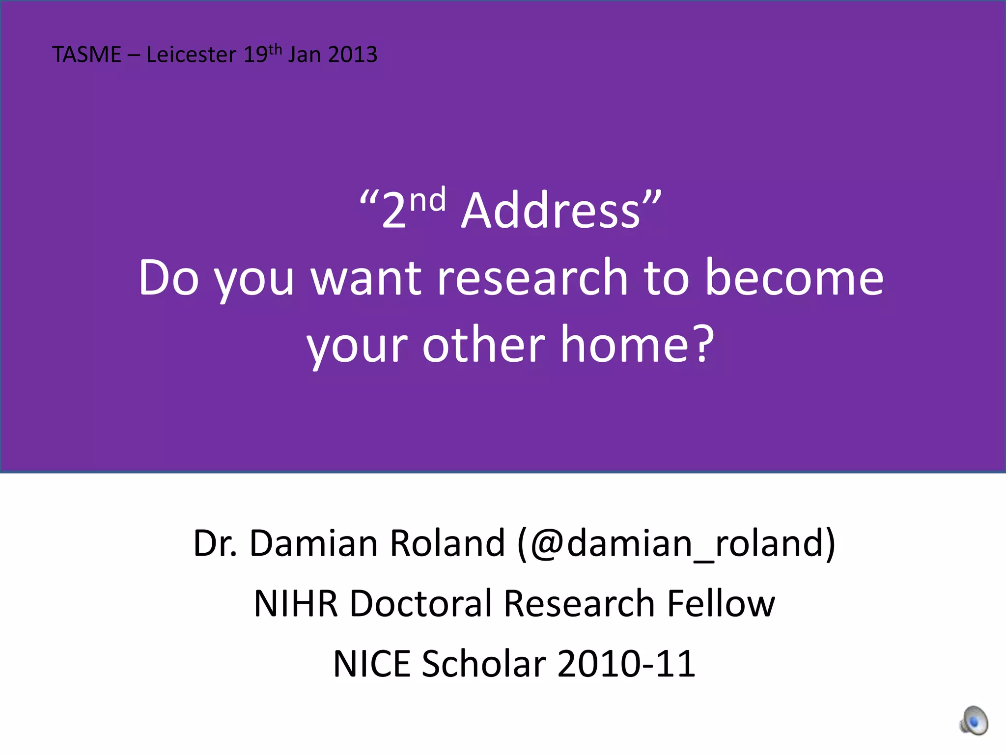 D roland tasme presentation part 1 | PPTX