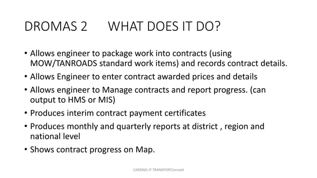 Dromas 2 presentation v4 | PPTX