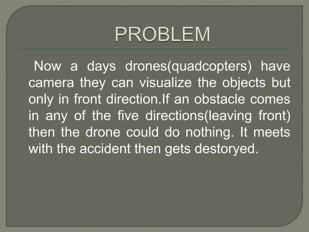 obstacle avoiding copter | PPT