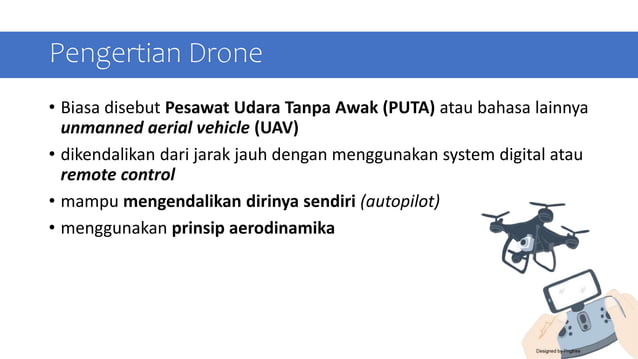 Materi Tentang Penjelasan Seputar Pesawat Udara Tanpa Awak | PPTX