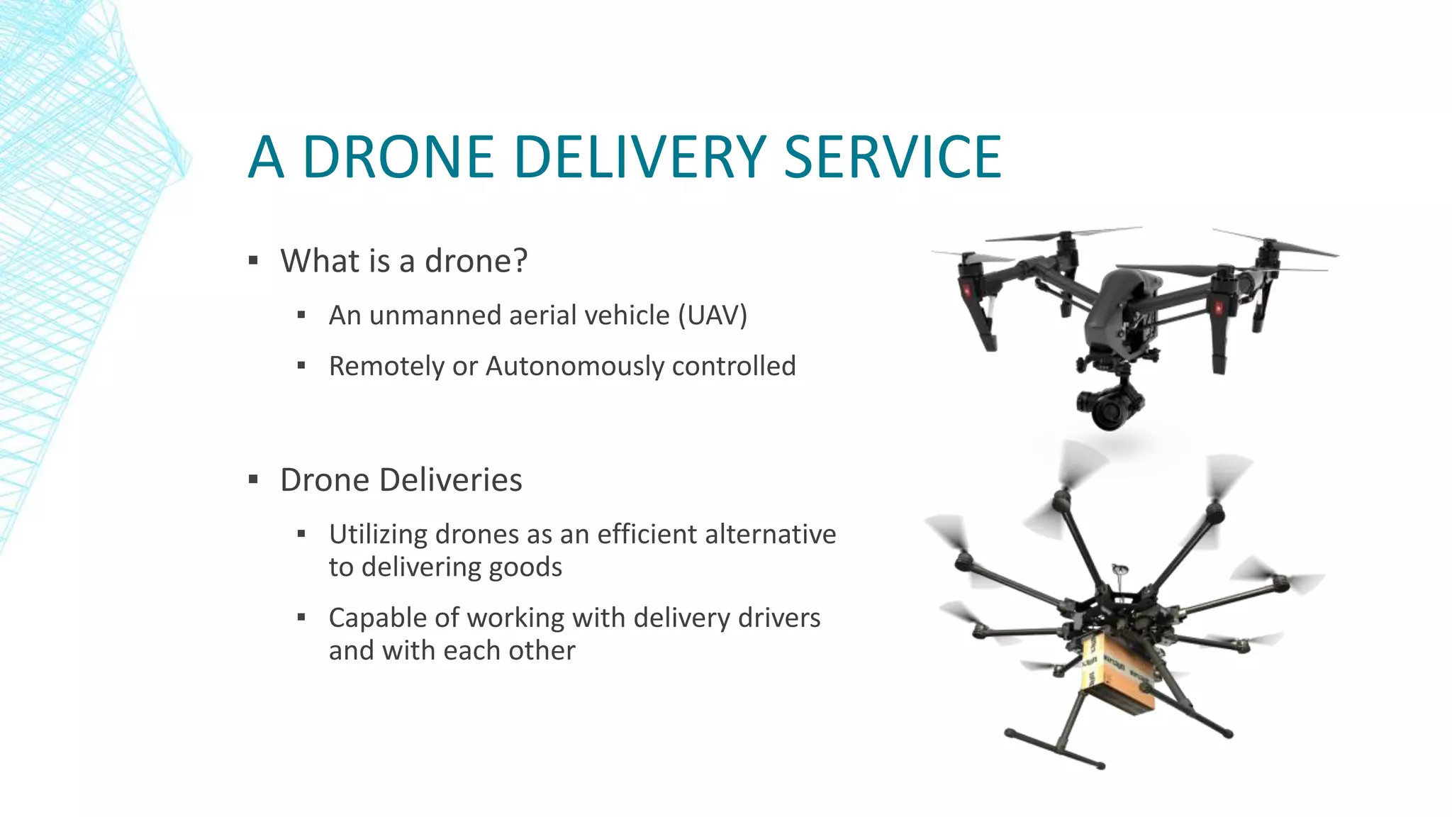 Drone delivery service | PPTX