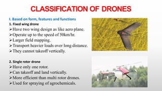 Drone design for agricultural applications | PPTX