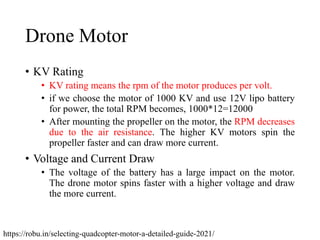 Drone Design Parameter basics by Avionics Club, SVNIT | PDF