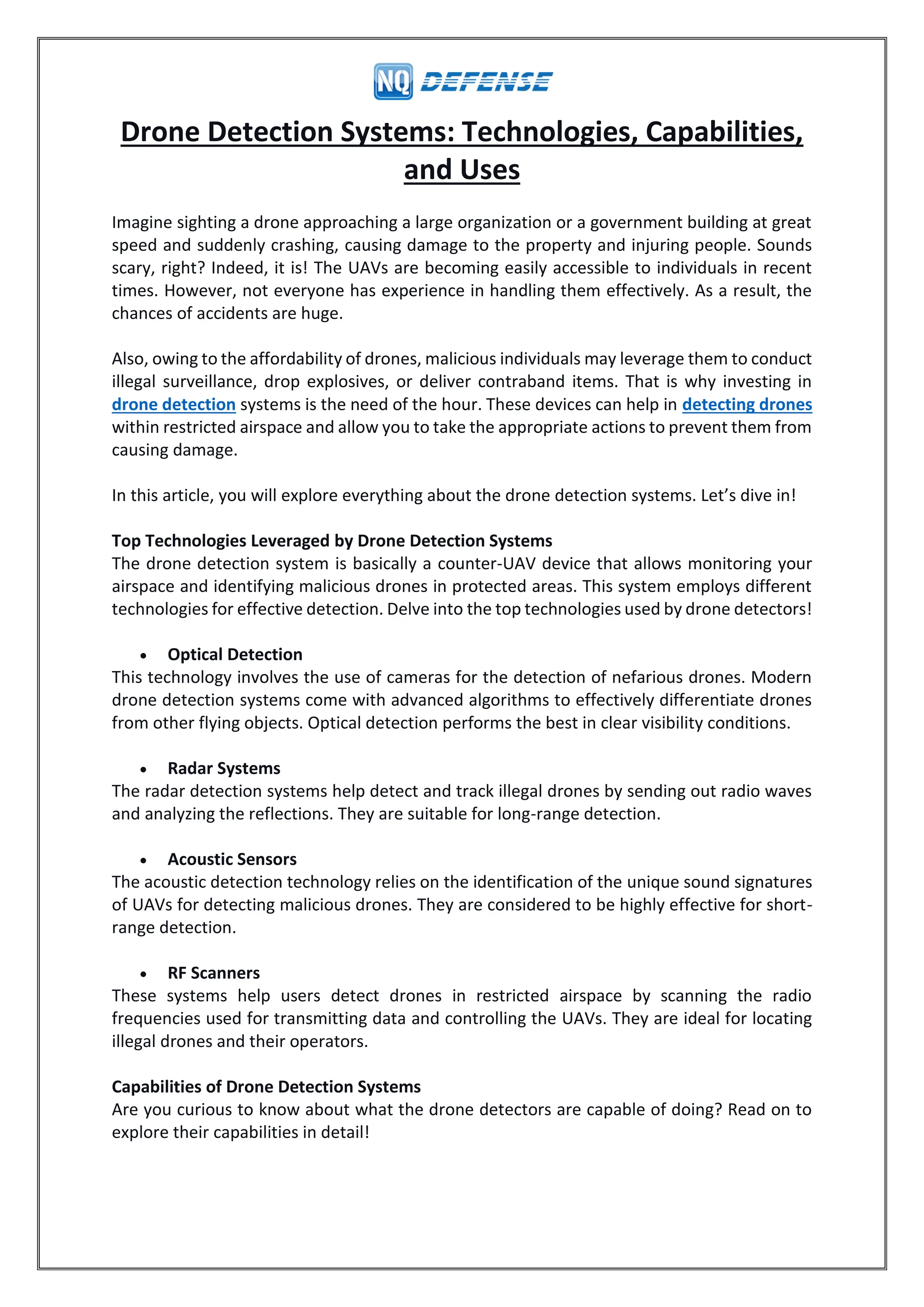 Drone Detection Systems- Technologies, Capabilities, and Uses.pdf