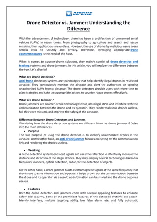 Drone Detector vs. Jammer- Understanding the Difference.pdf