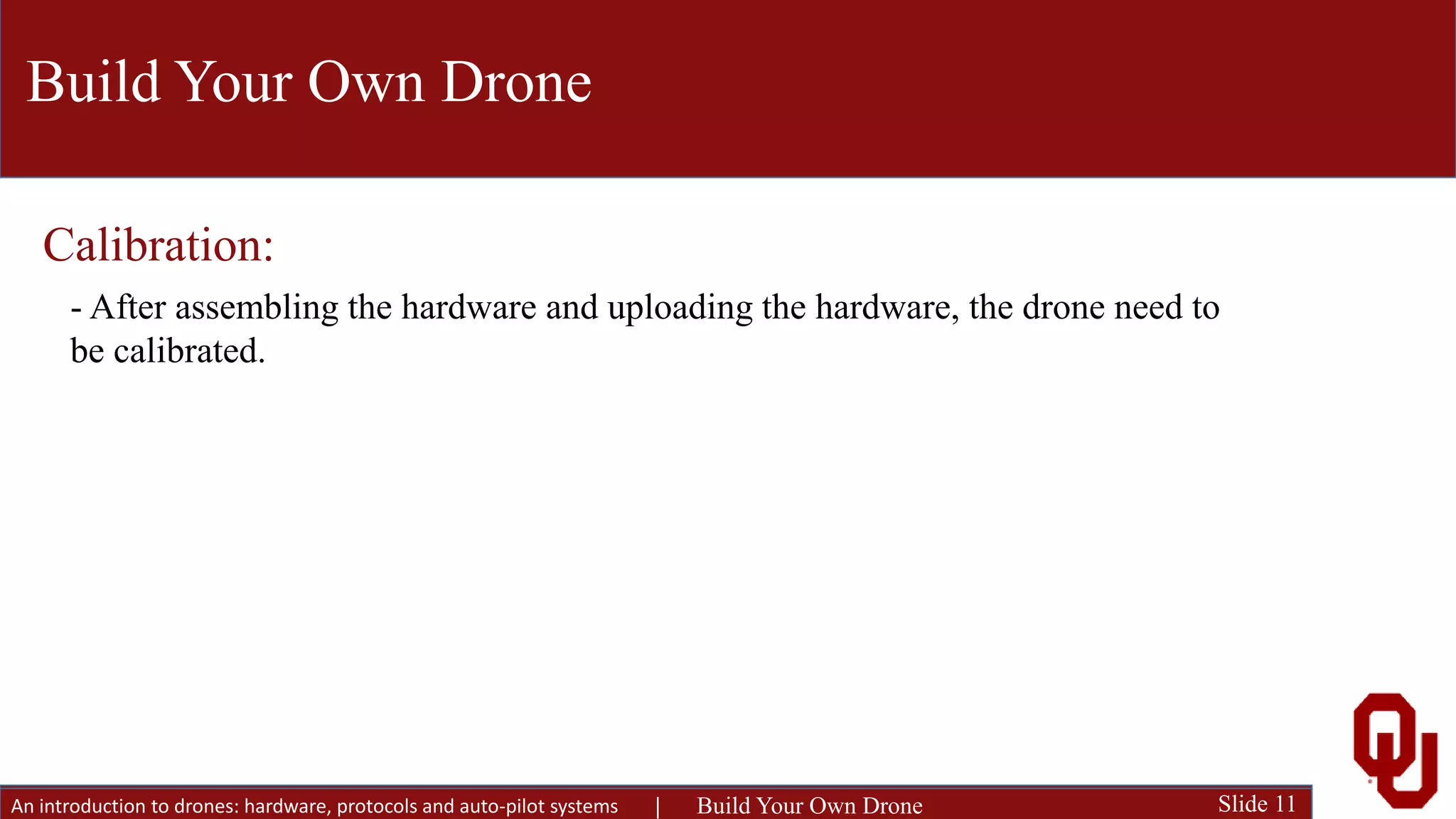 An introduction to drones: hardware, protocols and auto-pilot systems | PPTX