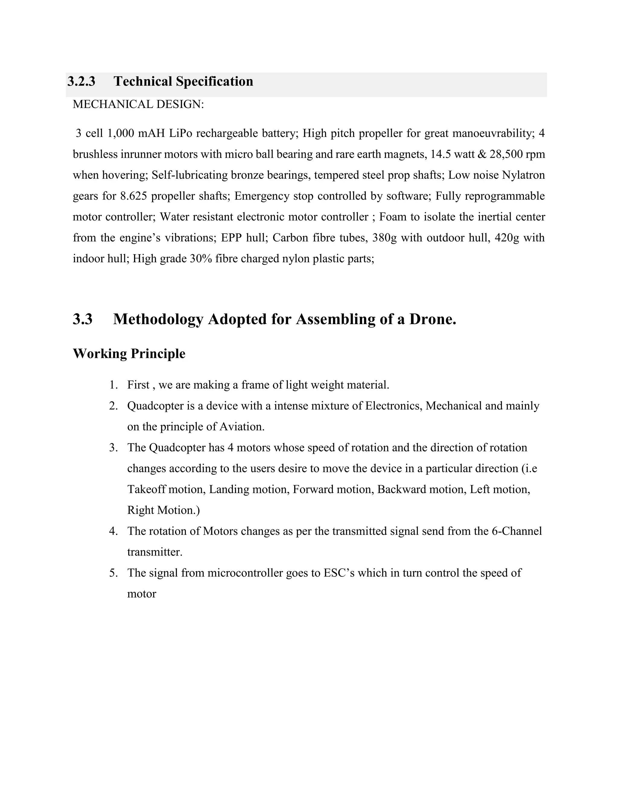 Drone (Quadcopter) full project report by Er. ASHWANI DIXIT | PDF