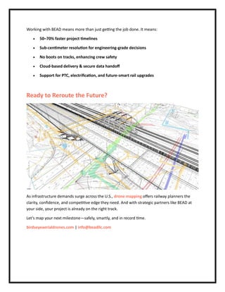 Drone Mapping and 3D Modeling for Railway Infrastructure Planning | PDF