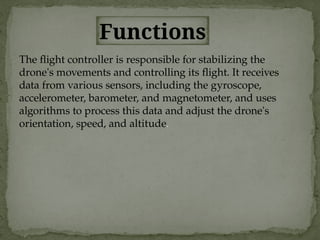 DRONE OPERATION presentation to understand basics of drone | PPTX