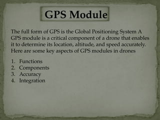 DRONE OPERATION file to understand basics of drone operation | PPT