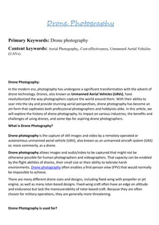 Drone Photography.docx