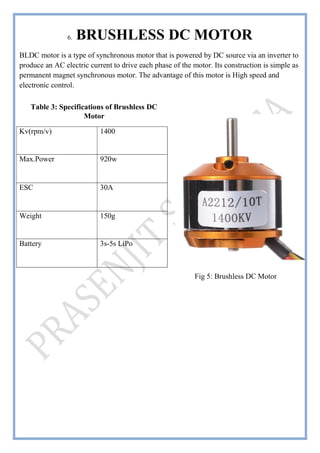 Drone project report | PDF