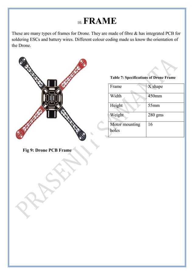 Drone project report | PDF