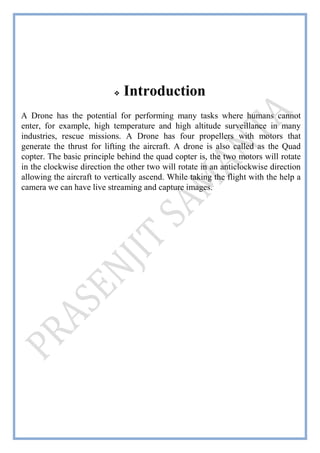 Drone project report | PDF