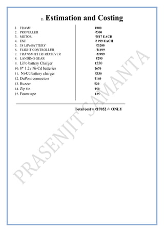 Drone project report | PDF