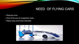 Drones and Flying cars | PPTX