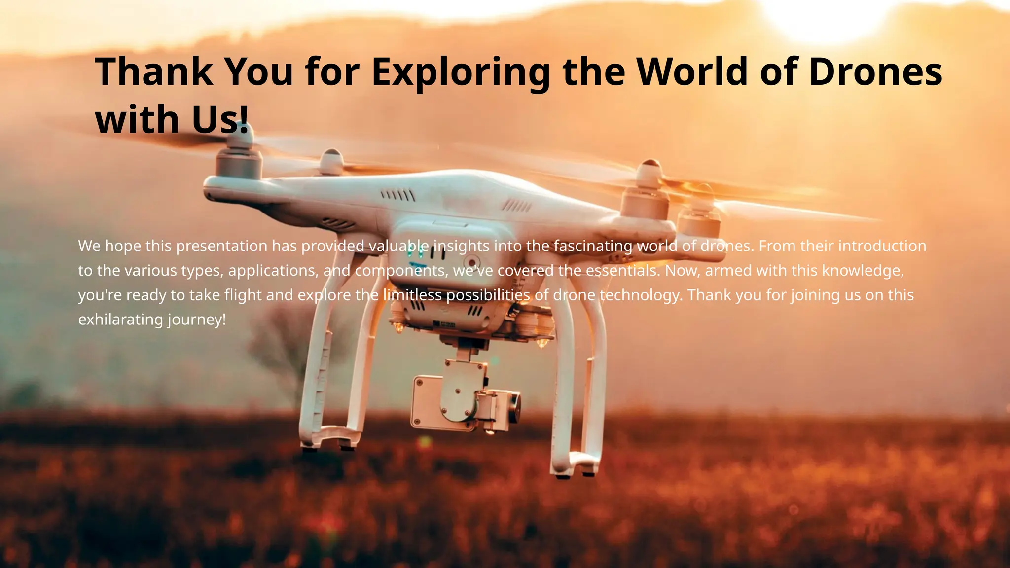 Drones: Drone technology and future of drones. | PPTX