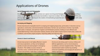 Drones: Drone technology and future of drones. | PPTX