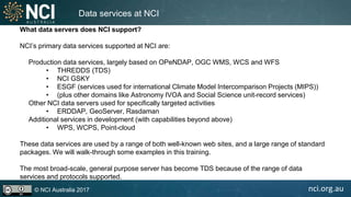 How to use NCI's national repository of big spatial data collections