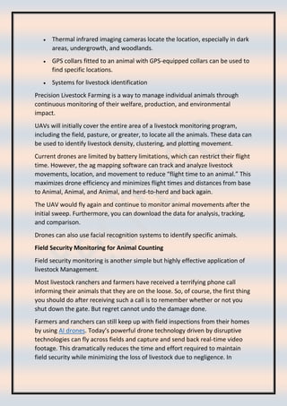 Drones for Livestock Management. | PDF | Agriculture | Industries