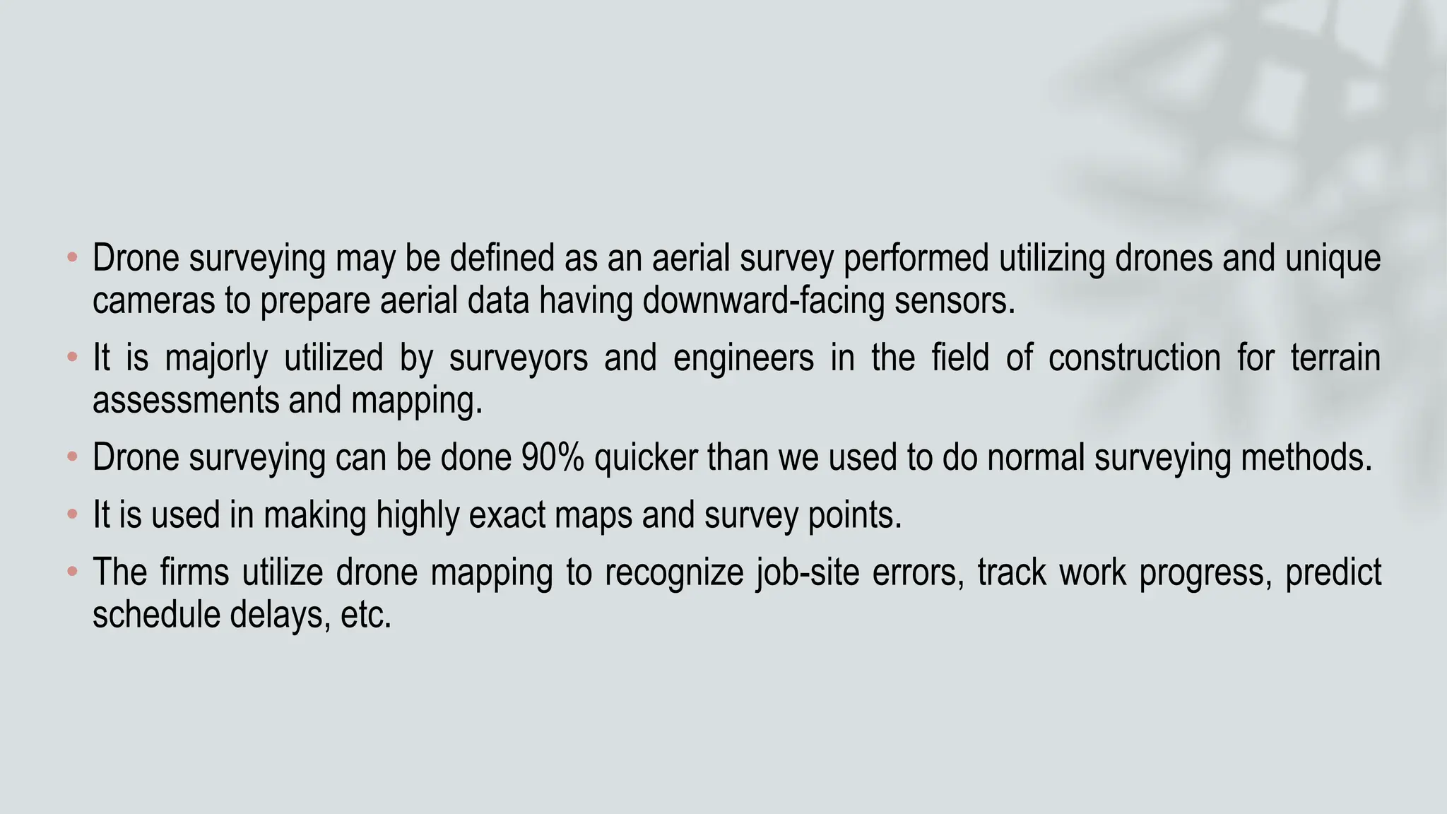 Drone Surveying in Civil Engineering pptx | PPTX