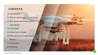 Drone technology in agriculture | PPTX