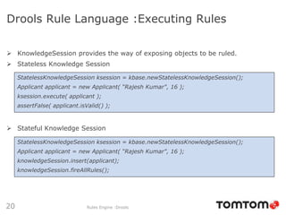 Rule Engine & Drools | PPTX