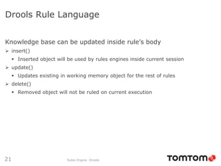 Rule Engine & Drools | PPTX