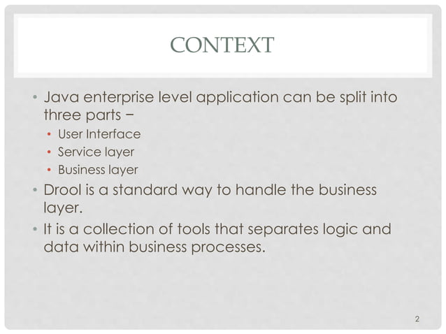 Drools Introduction | PPT
