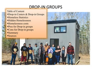 DROP-IN GROUPS.ppt | Mental Health | Diseases and Conditions