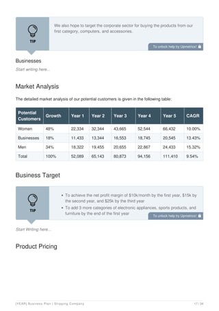 Drop Shipping Business Plan Example | PDF