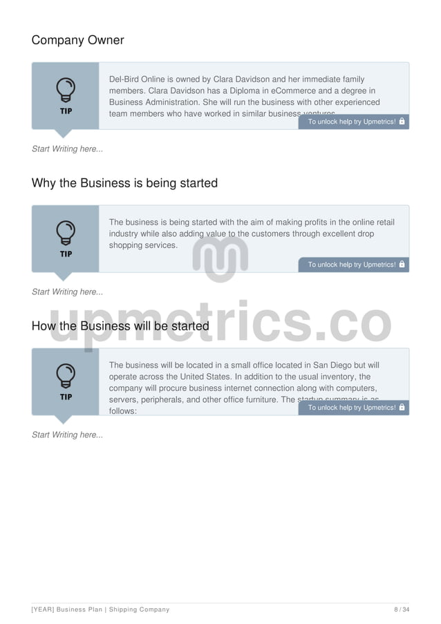 Drop Shipping Business Plan Example | PDF | Logistics | Business