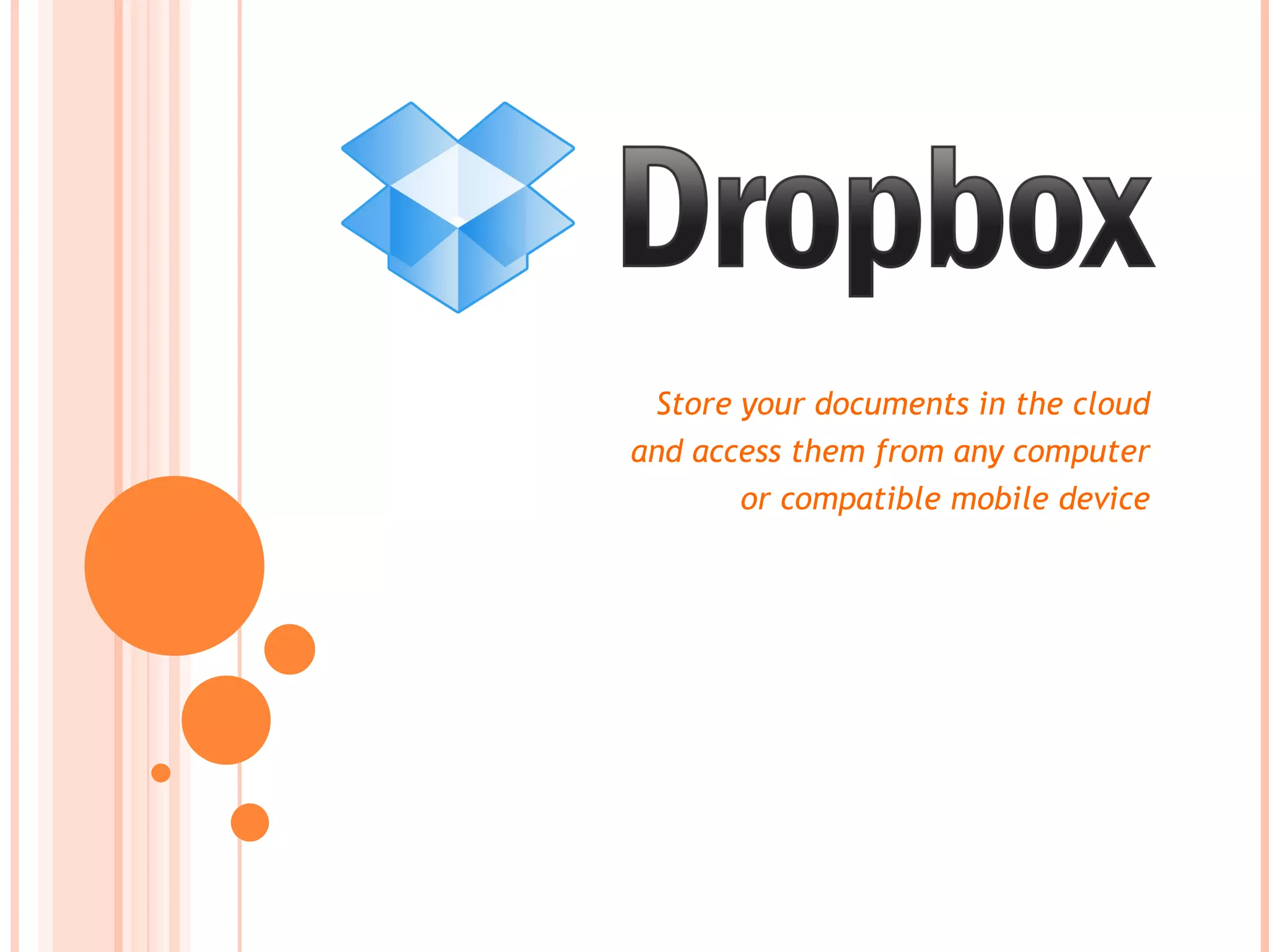 Dropbox Tutorial | PPT