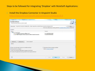Dropbox with Mule | PPT