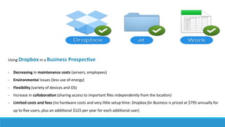 Dropbox - Architecture and Business Prospective | PDF