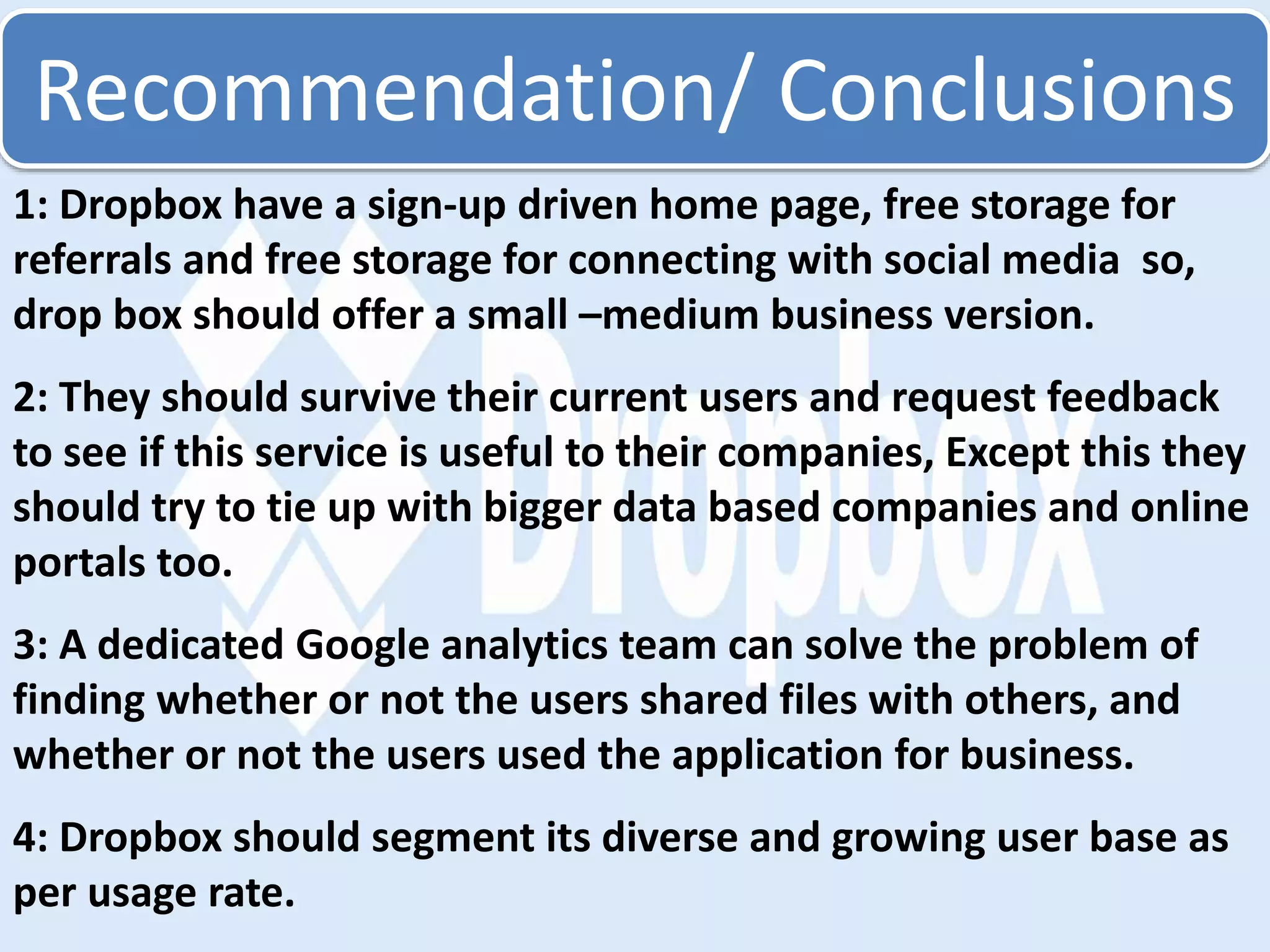 Drop box case study analysis | PPTX