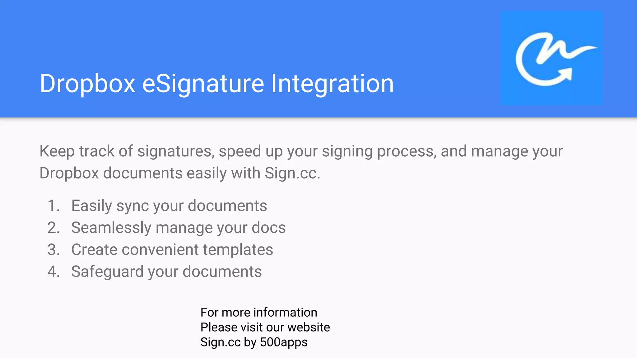 Dropbox e signature integration | PPT
