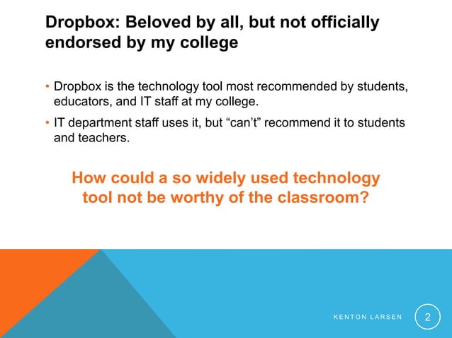 Dropbox presentation | PPTX | Computing | Technology & Computing