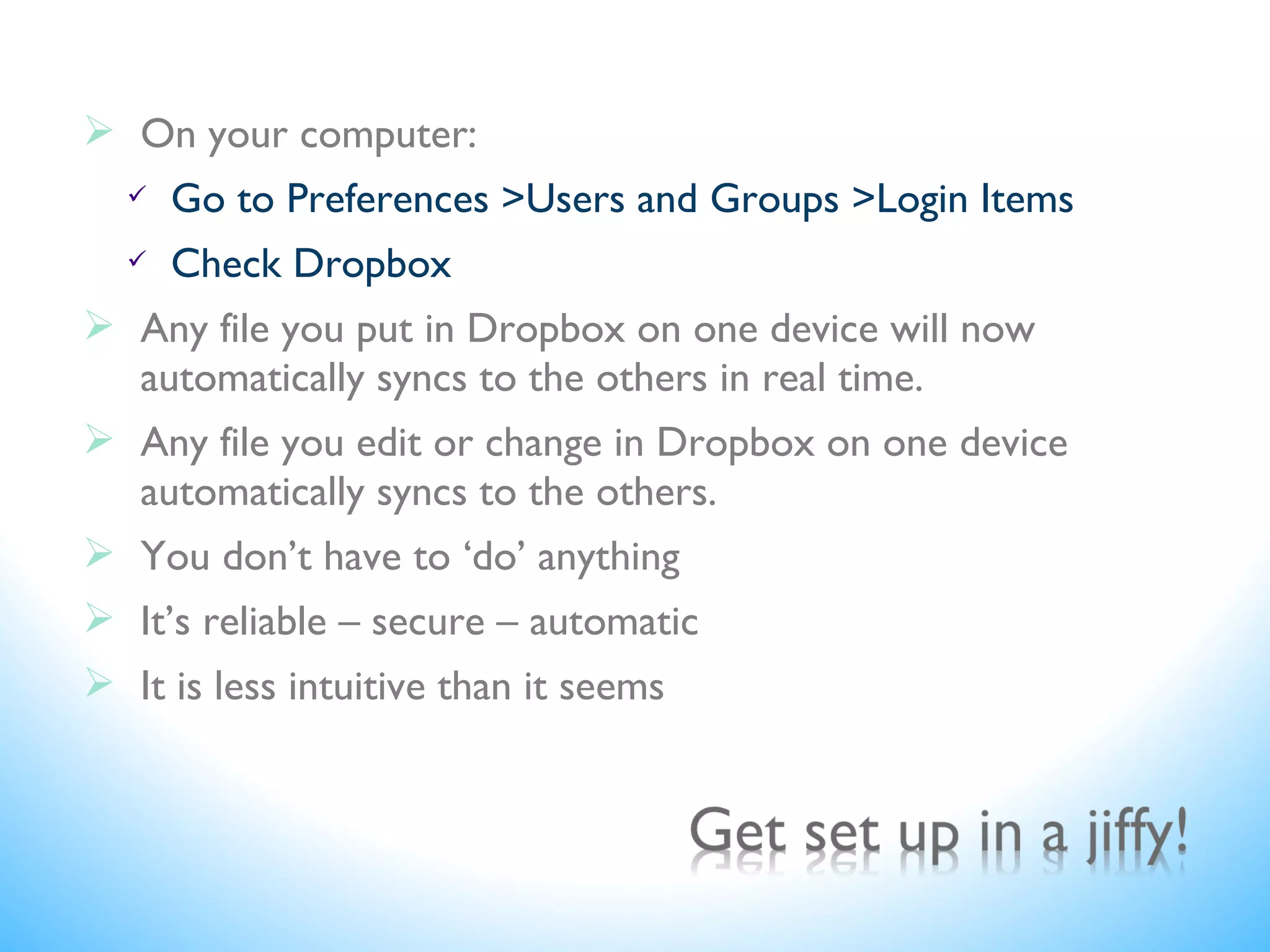 Dropbox: The Basics Plus | PPT