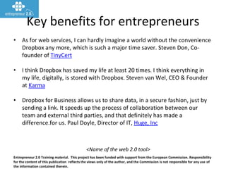 Dropbox, presentation | PPTX