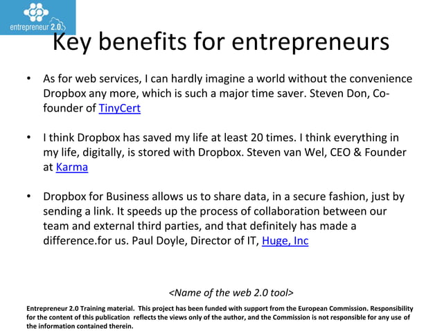 Dropbox, presentation | PPT