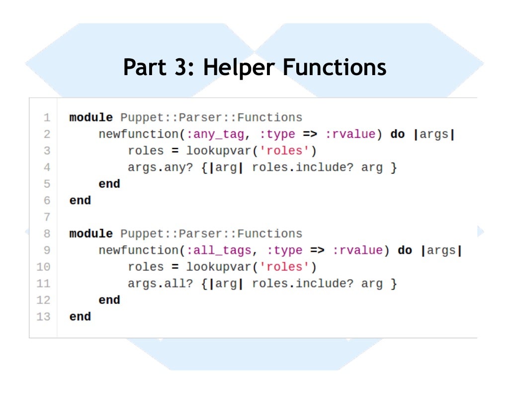Part 3 Helper Functions