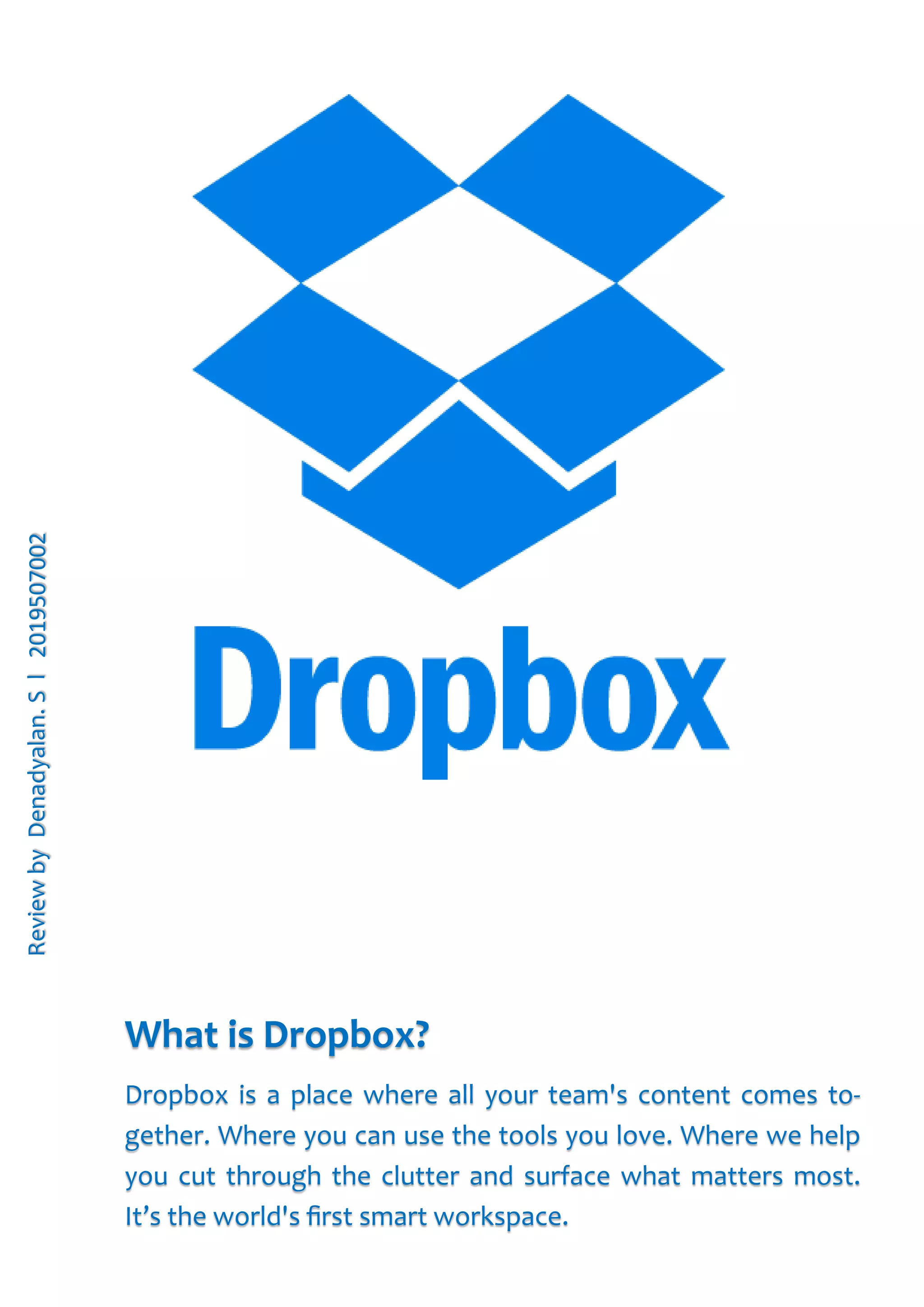 Drop box review | PDF