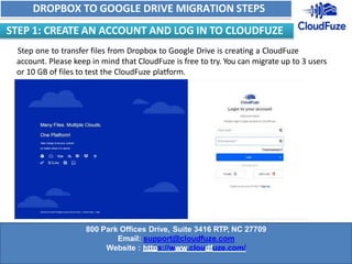 Dropbox to google drive migration | PPT