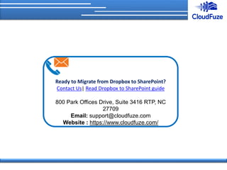 Dropbox to Sharepoint | PPT