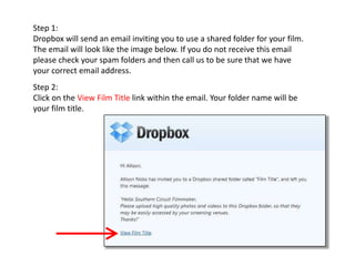 Dropbox Tutorial for Southern Circuit Filmmakers | PPSX