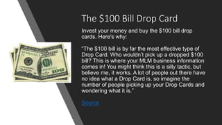 MLM Drop Cards Overview | PPTX