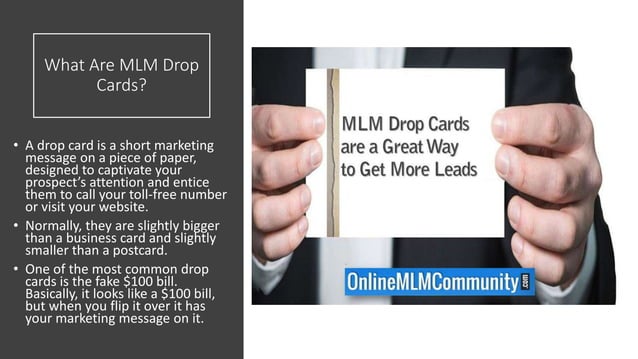 MLM Drop Cards Overview | PPTX