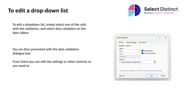 How to Create Drop Down Lists in Excel, step by step | PPTX