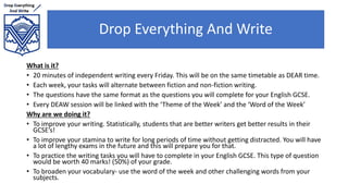 Drop everything and write updated | PPT